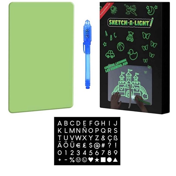 Sketch-A-Light | Toys | Sketchalight Led Glow In The Dark Drawing Pad ...